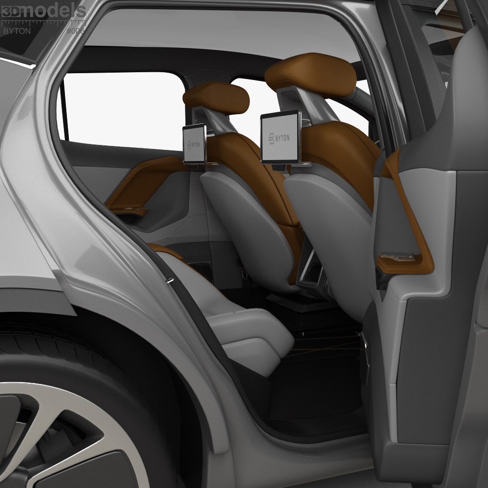 Byton M byte concept with HQ interior 2020 3D model - Download ...