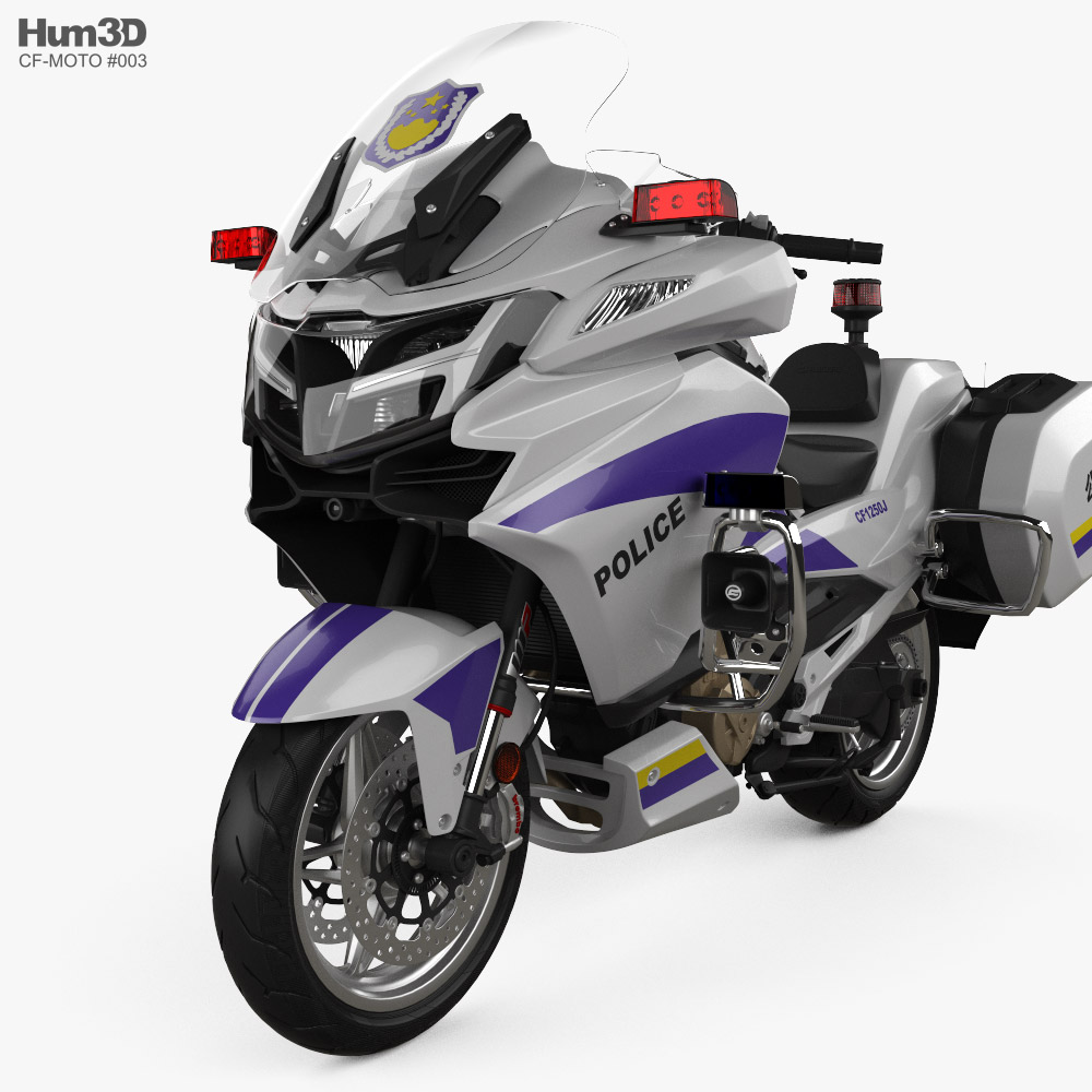 CFMOTO 1250 J Policía 2025 Modelo 3D - Descargar Motocicletas on ...
