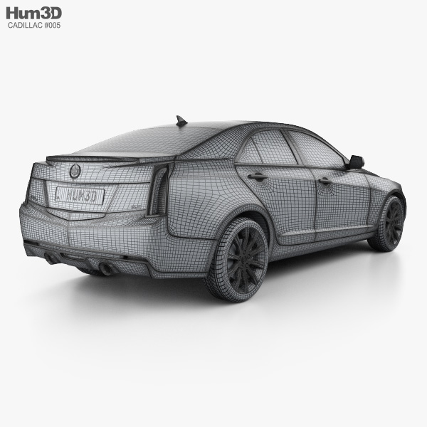 Cadillac ATS 2016 3D model - Download Sedan on 3DModels.org