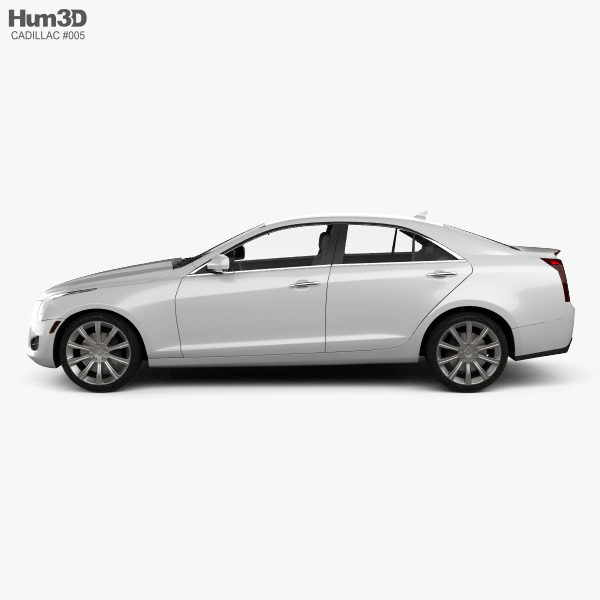 Cadillac ATS 2016 3D model - Download Sedan on 3DModels.org