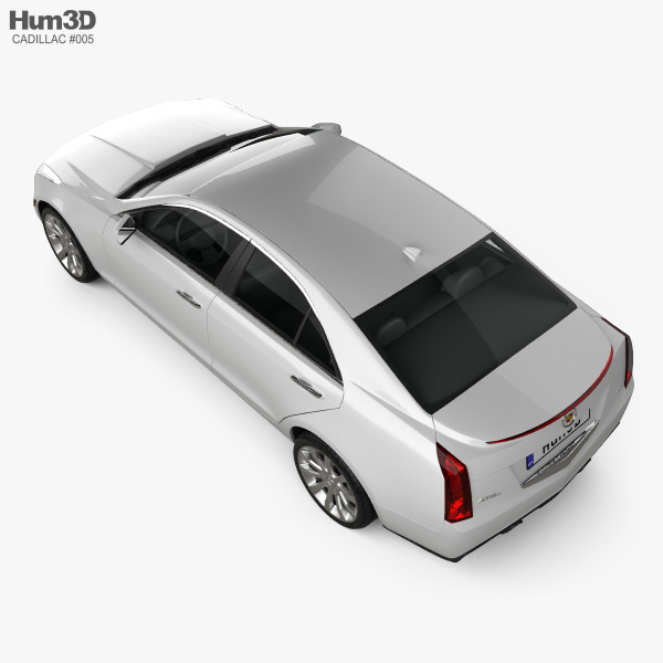 Cadillac ATS 2016 3D model - Download Sedan on 3DModels.org