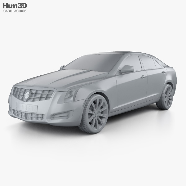 Cadillac ATS 2016 3D model - Download Sedan on 3DModels.org