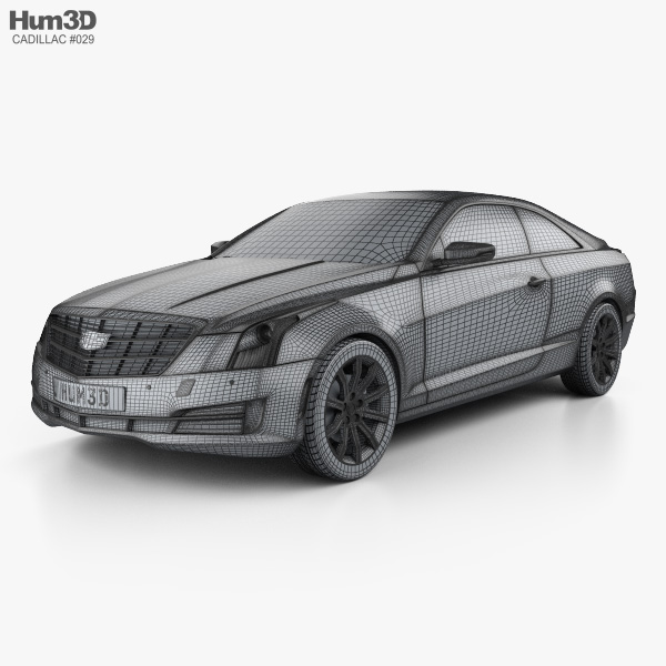 Cadillac ATS coupe 2018 3D模型 - 下载 Sports car on 3DModels.org