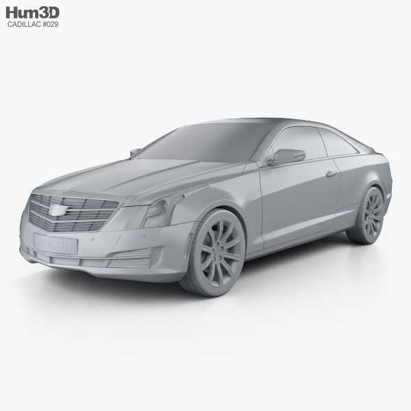 Cadillac ATS coupe 2018 3D model - Download Sports car on 3DModels.org