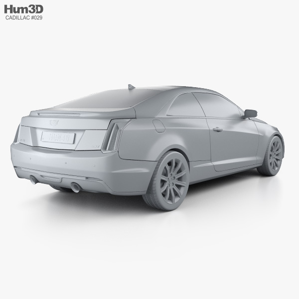 Cadillac ATS coupe 2018 3D model - Download Sports car on 3DModels.org