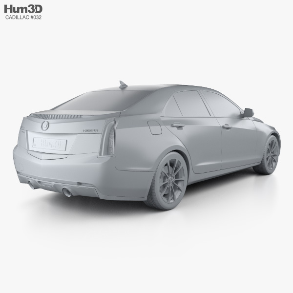 Cadillac ATS L 2018 3D model - Download Sedan on 3DModels.org