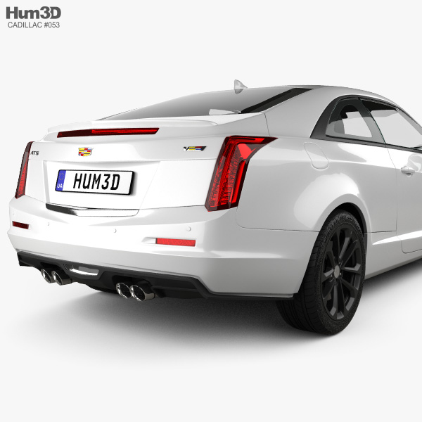 Cadillac ATS-V coupe 2018 3D model - Download Sports car on 3DModels.org