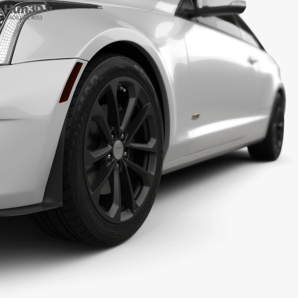Cadillac ATS-V coupe 2018 3D model - Download Sports car on 3DModels.org