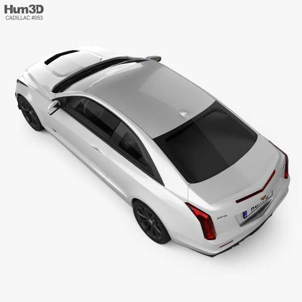 Cadillac ATS-V coupe 2018 3D model - Download Sports car on 3DModels.org