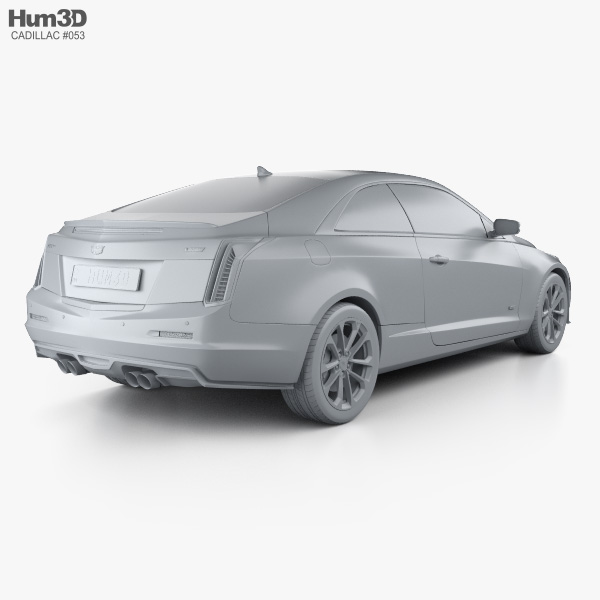 Cadillac ATS-V coupe 2018 3D model - Download Sports car on 3DModels.org