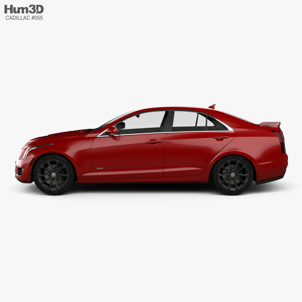 Cadillac ATS-V sedan 2020 3D model - Download Sedan on 3DModels.org
