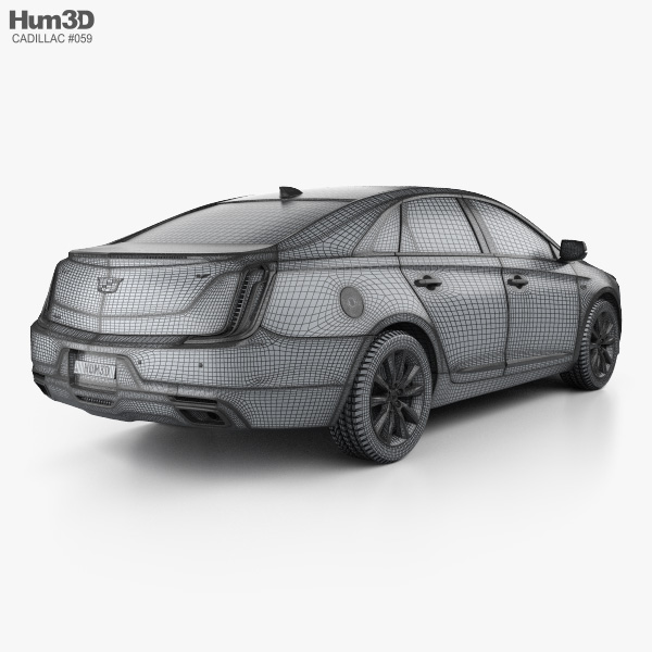 Cadillac XTS 2020 3D model - Download Sedan on 3DModels.org