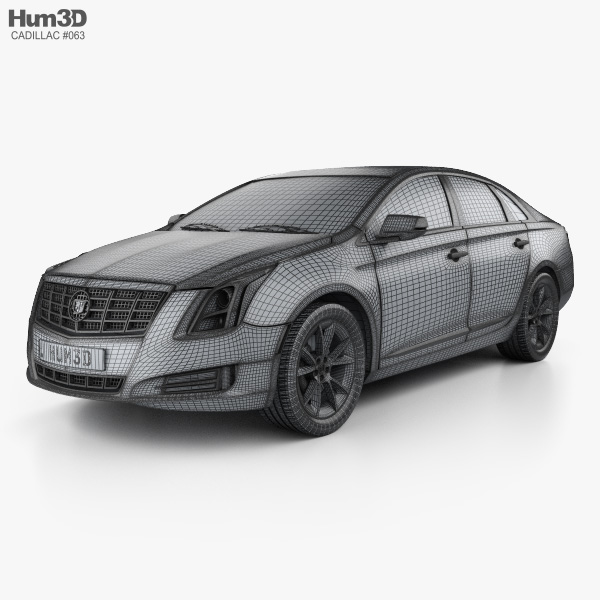 Cadillac XTS with HQ interior 2016 3D model - Download Sedan on ...
