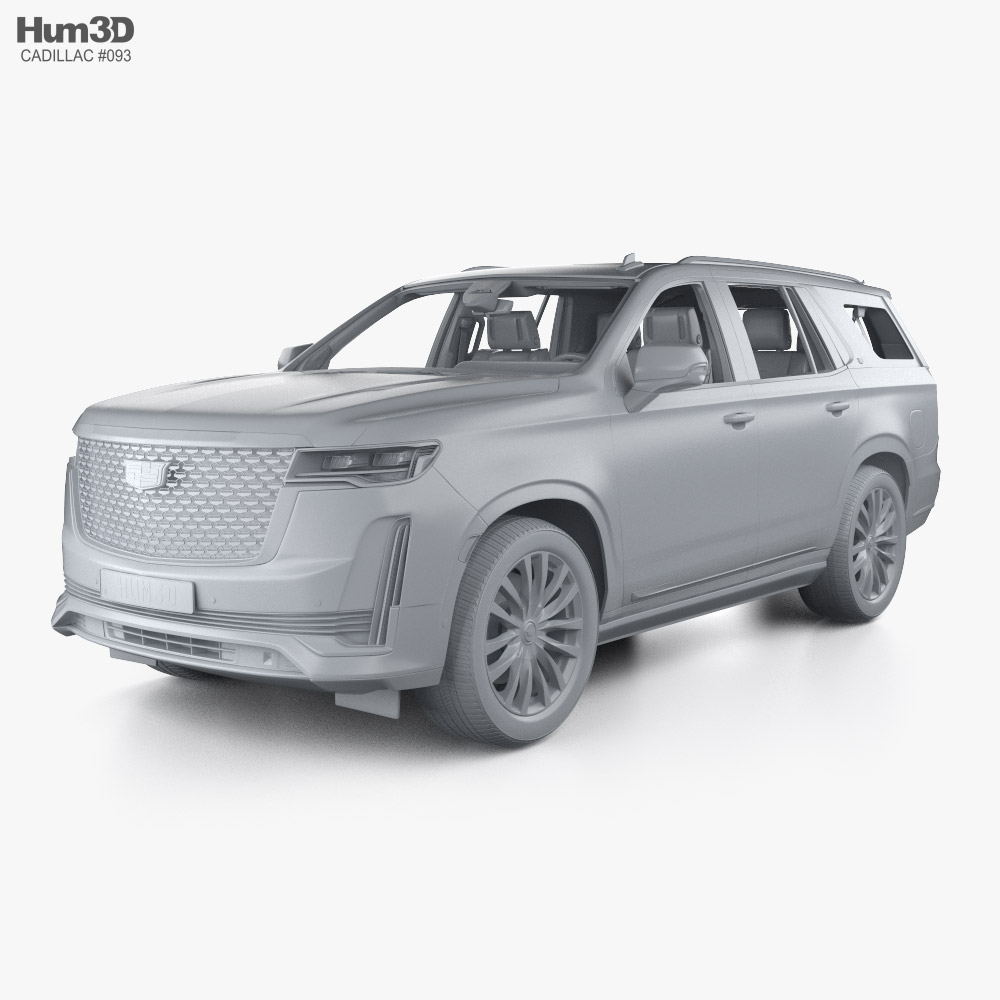 Cadillac Escalade Luxury with HQ interior 2024 3D model - Download ...