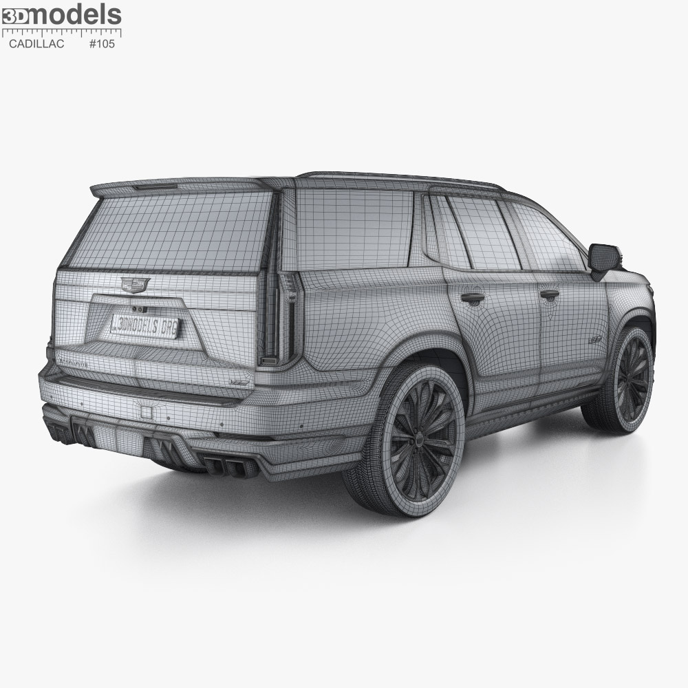 Cadillac Escalade V 2025 3D model - Download Crossover SUV on 3DModels.org
