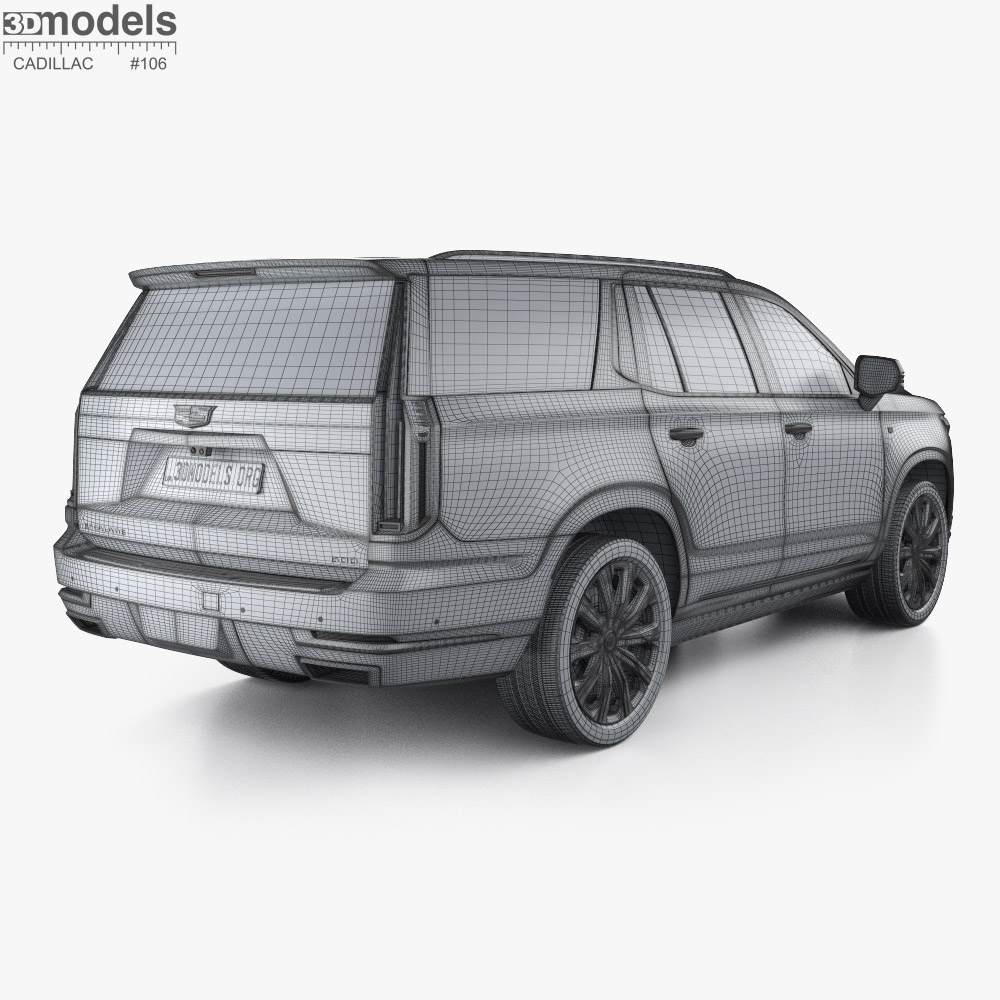 Cadillac Escalade Premium Luxury Platinum 2025 3D model - Download ...