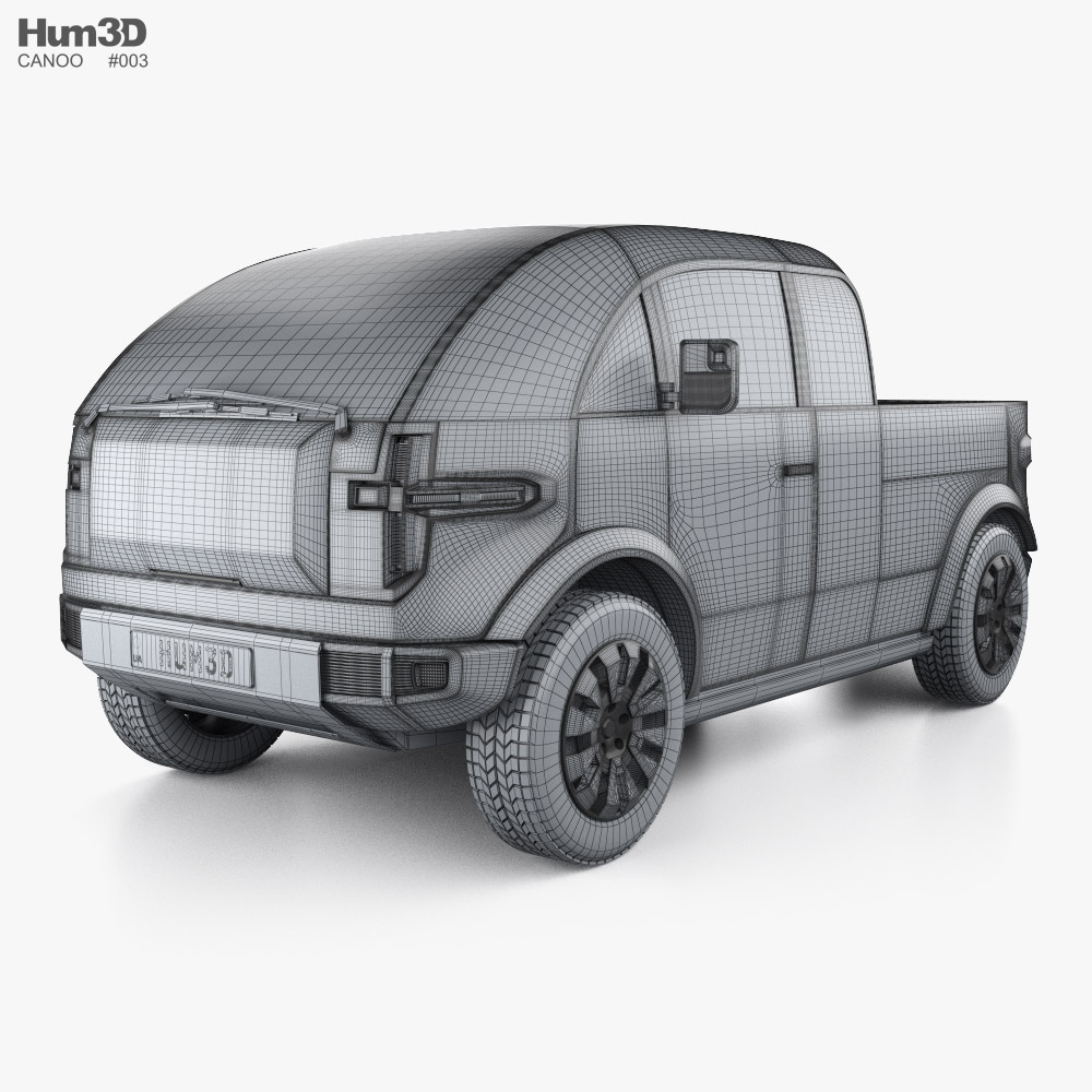 Canoo Pickup 2025 3D model - Download Pickup on 3DModels.org