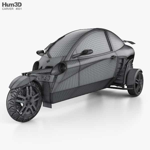 Carver One 2007 3D model - Download Motorcycle on 3DModels.org