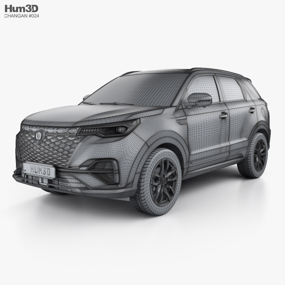 Changan CS55 Plus 2024 3D model - Download Hatchback on 3DModels.org