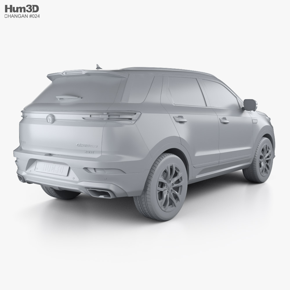 Changan CS55 Plus 2024 3D model - Download Hatchback on 3DModels.org