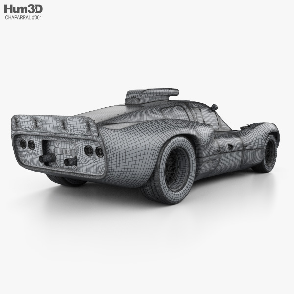 Chaparral 2D Race Car 1966 3D model - Download Sports car on 3DModels.org