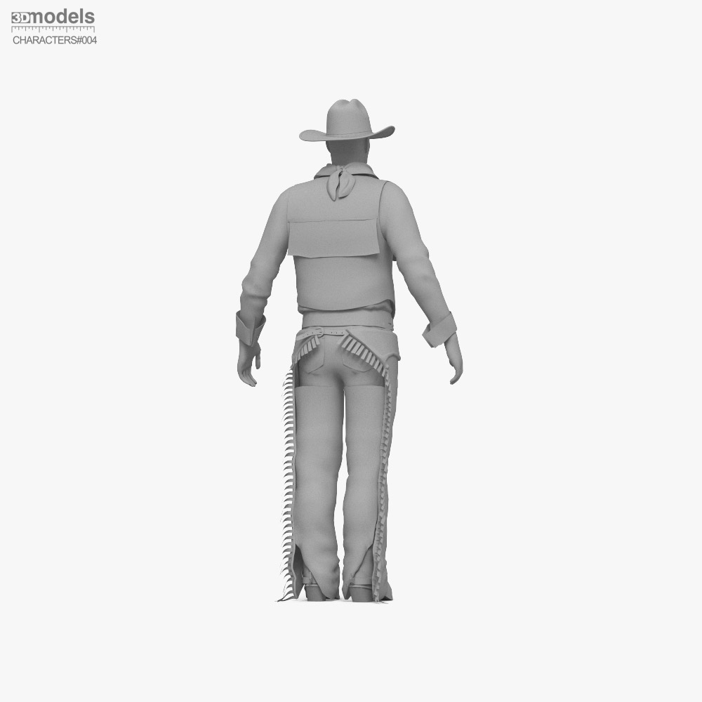 Cowboy 3D model - Download Character on 3DModels.org