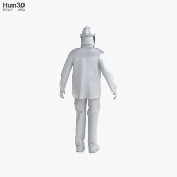 Firefighter 3D model - Download Character on 3DModels.org