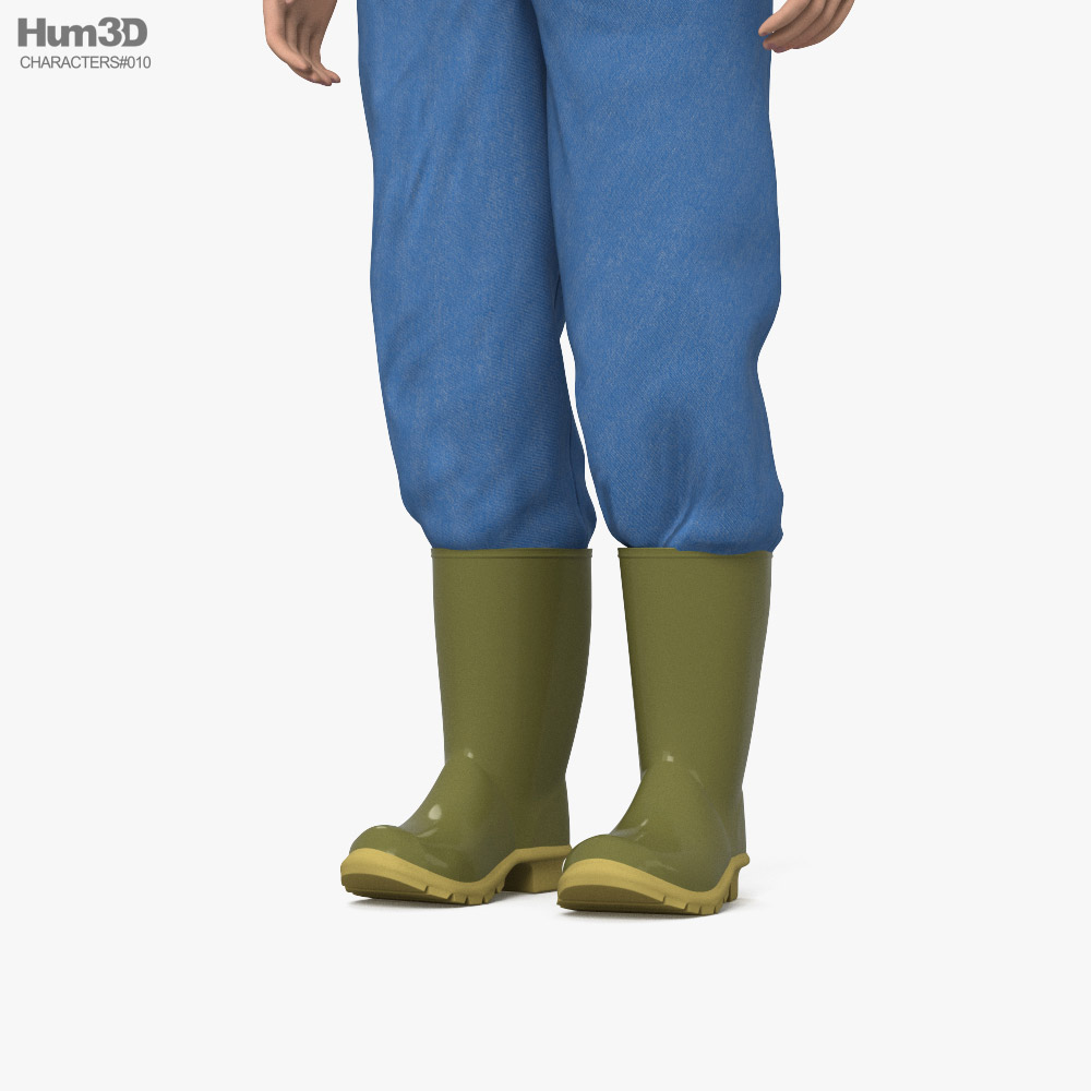 Farmer 3D model - Download Character on 3DModels.org