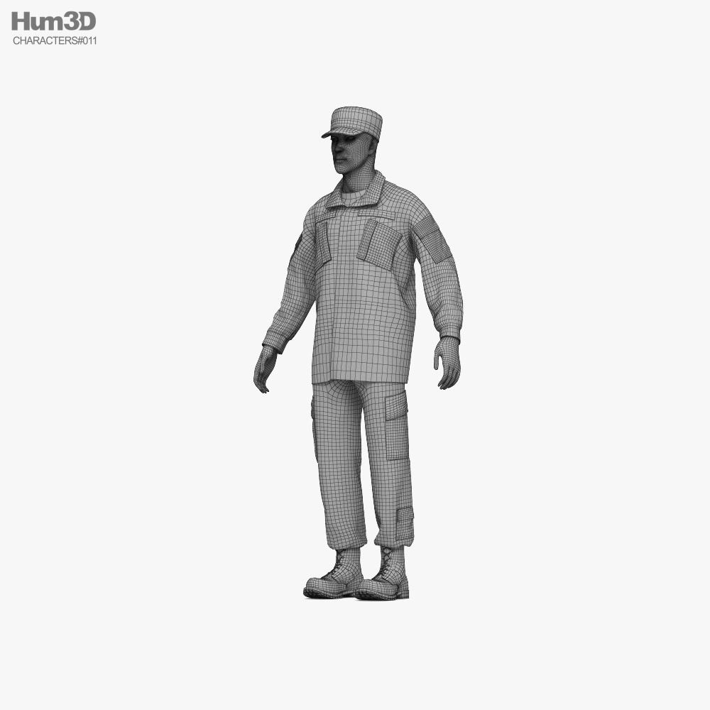 Soldier 3D model - Download Character on 3DModels.org