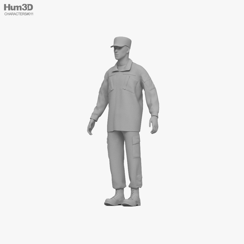 Soldier 3D model - Download Character on 3DModels.org