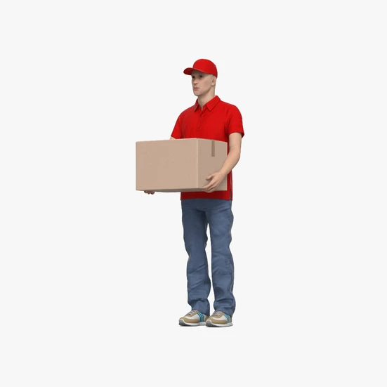 Delivery man 3D Models Download - 3DModels.org