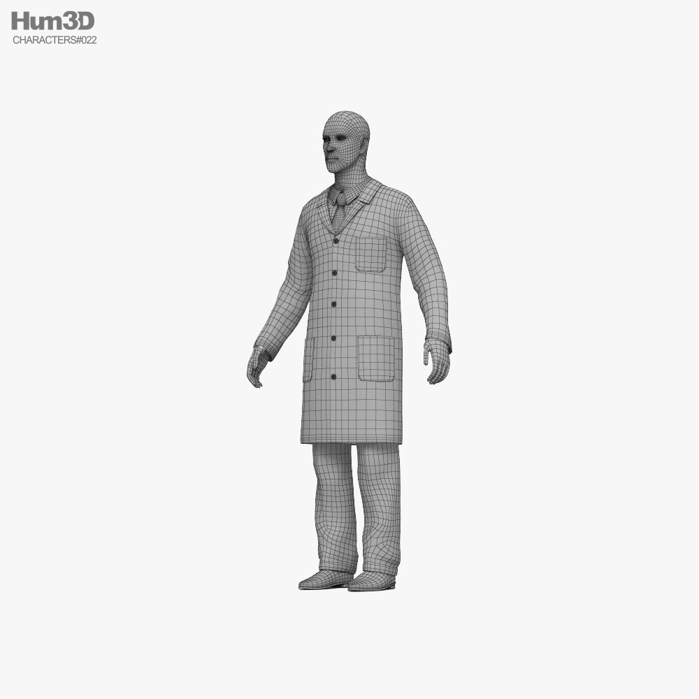 Doctor 3D model - Download Character on 3DModels.org
