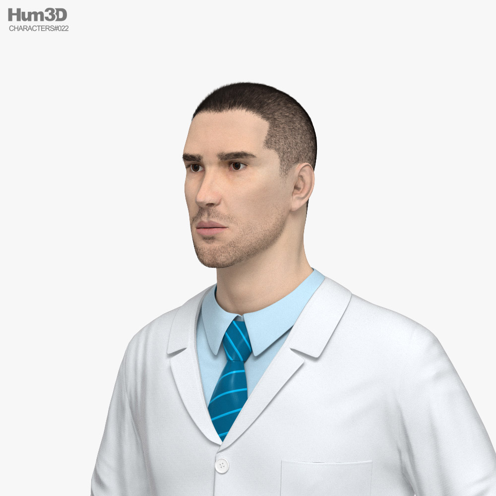 Doctor 3D model - Download Character on 3DModels.org