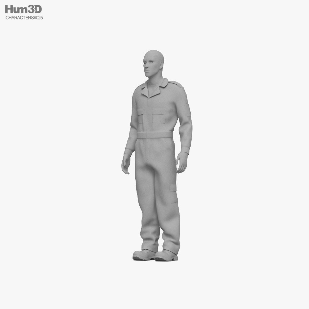 Paramédico Modelo 3D - Descargar Character activado 3DModels.org