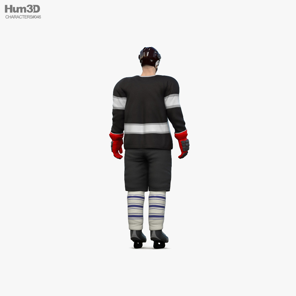 Hockey Player 3D model - Download Character on 3DModels.org