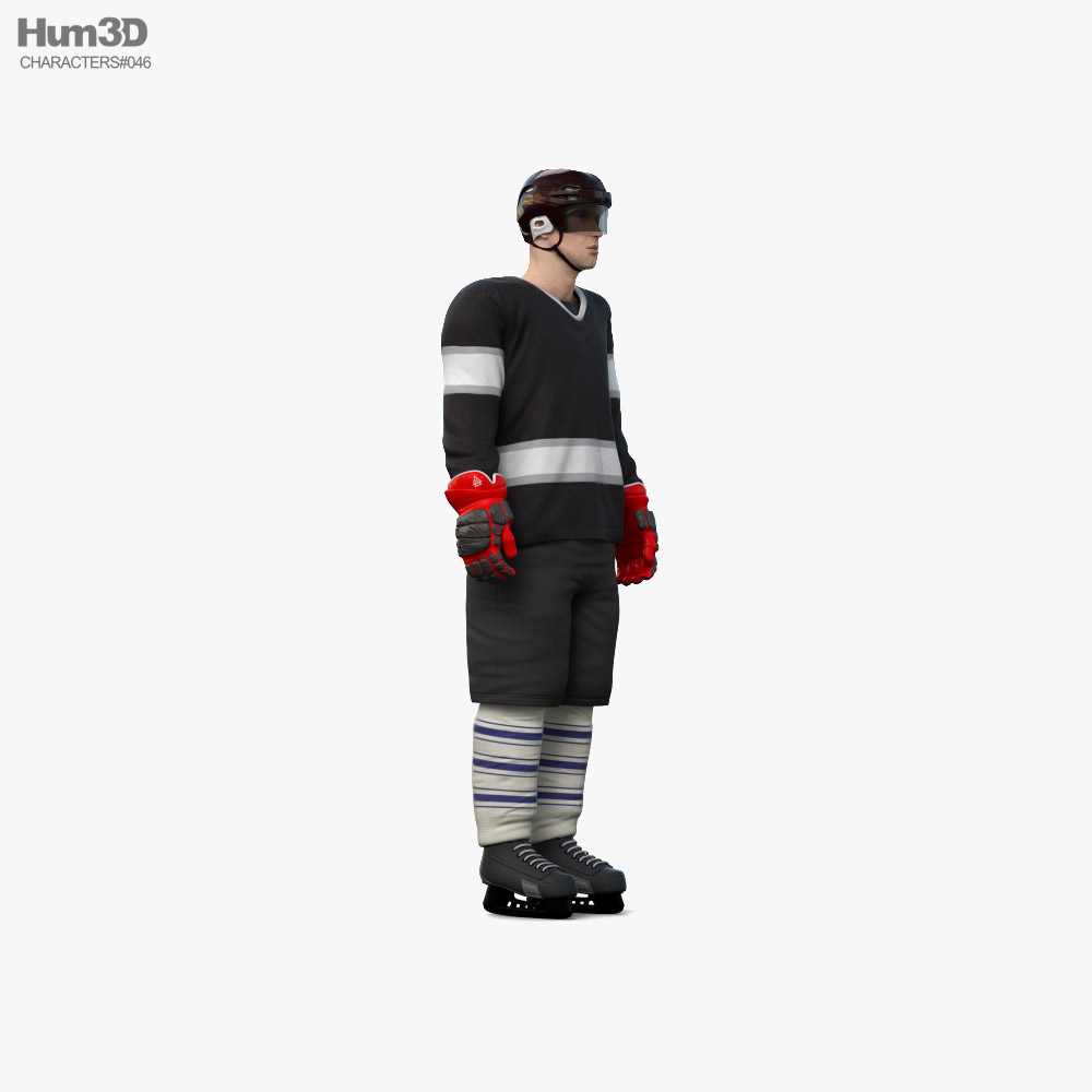 Hockey Player 3D model - Download Character on 3DModels.org