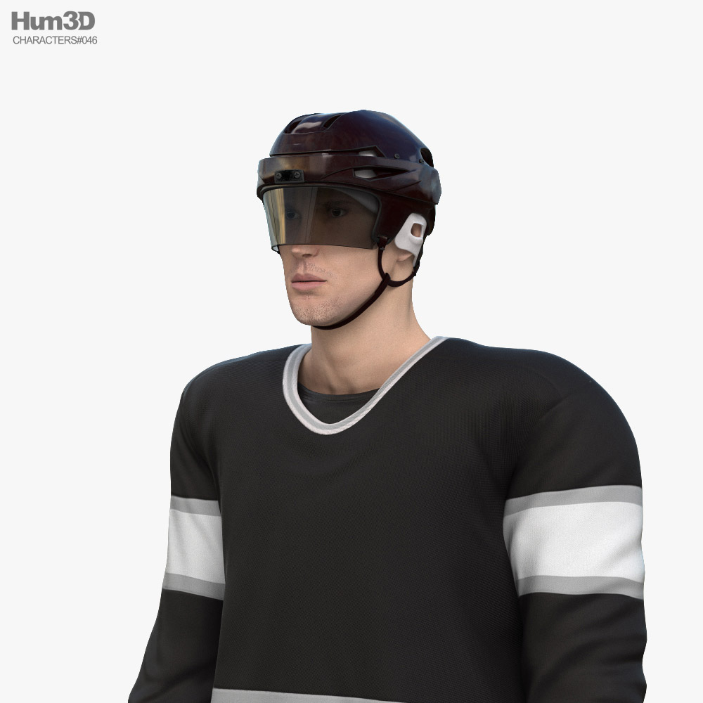 Hockey Player 3D model - Download Character on 3DModels.org