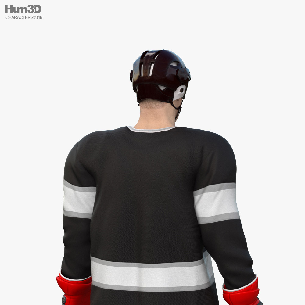 Hockey Player 3D model - Download Character on 3DModels.org