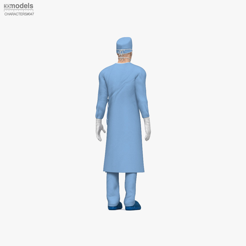 Surgeon 3D model - Download Character on 3DModels.org