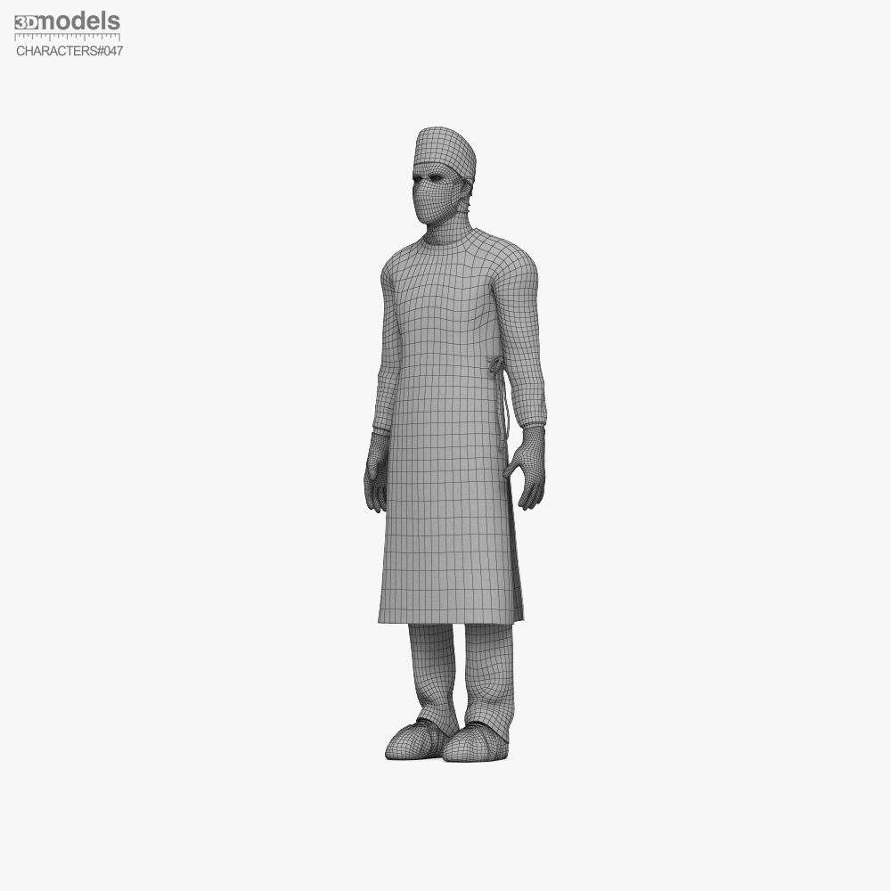 Surgeon 3D model - Download Character on 3DModels.org