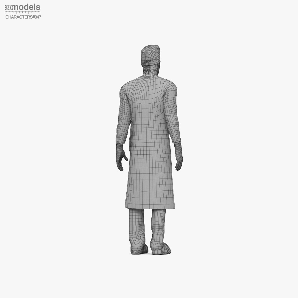 Surgeon 3D model - Download Character on 3DModels.org
