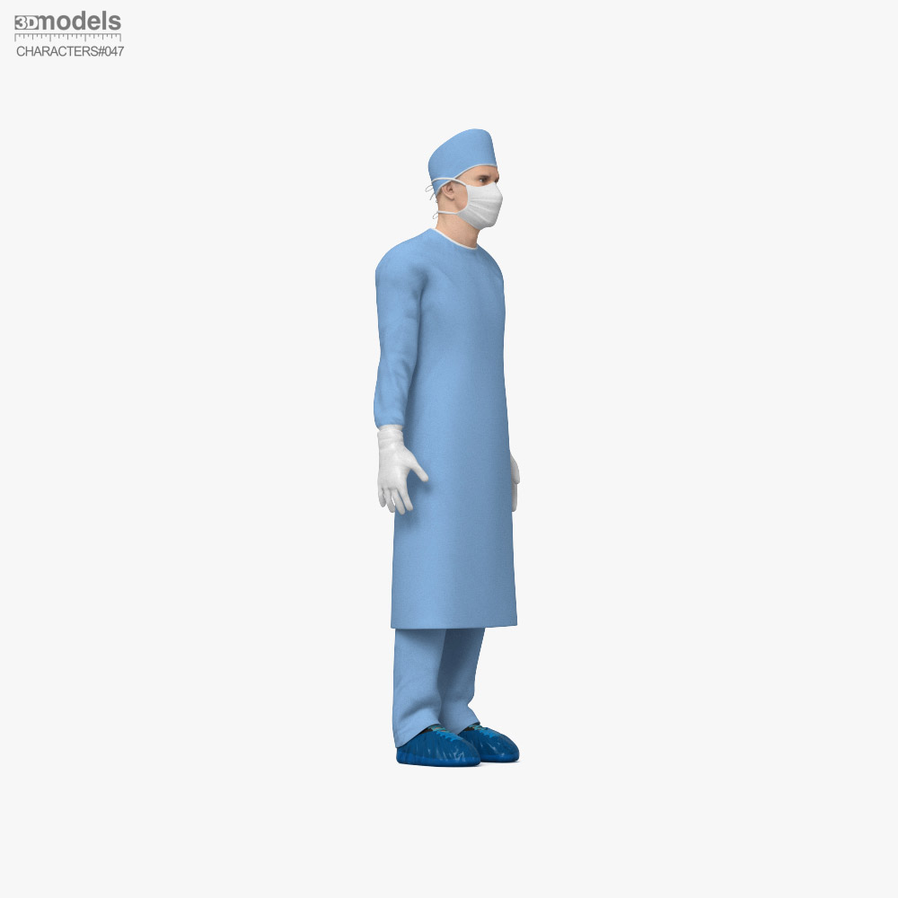 Surgeon 3D model - Download Character on 3DModels.org
