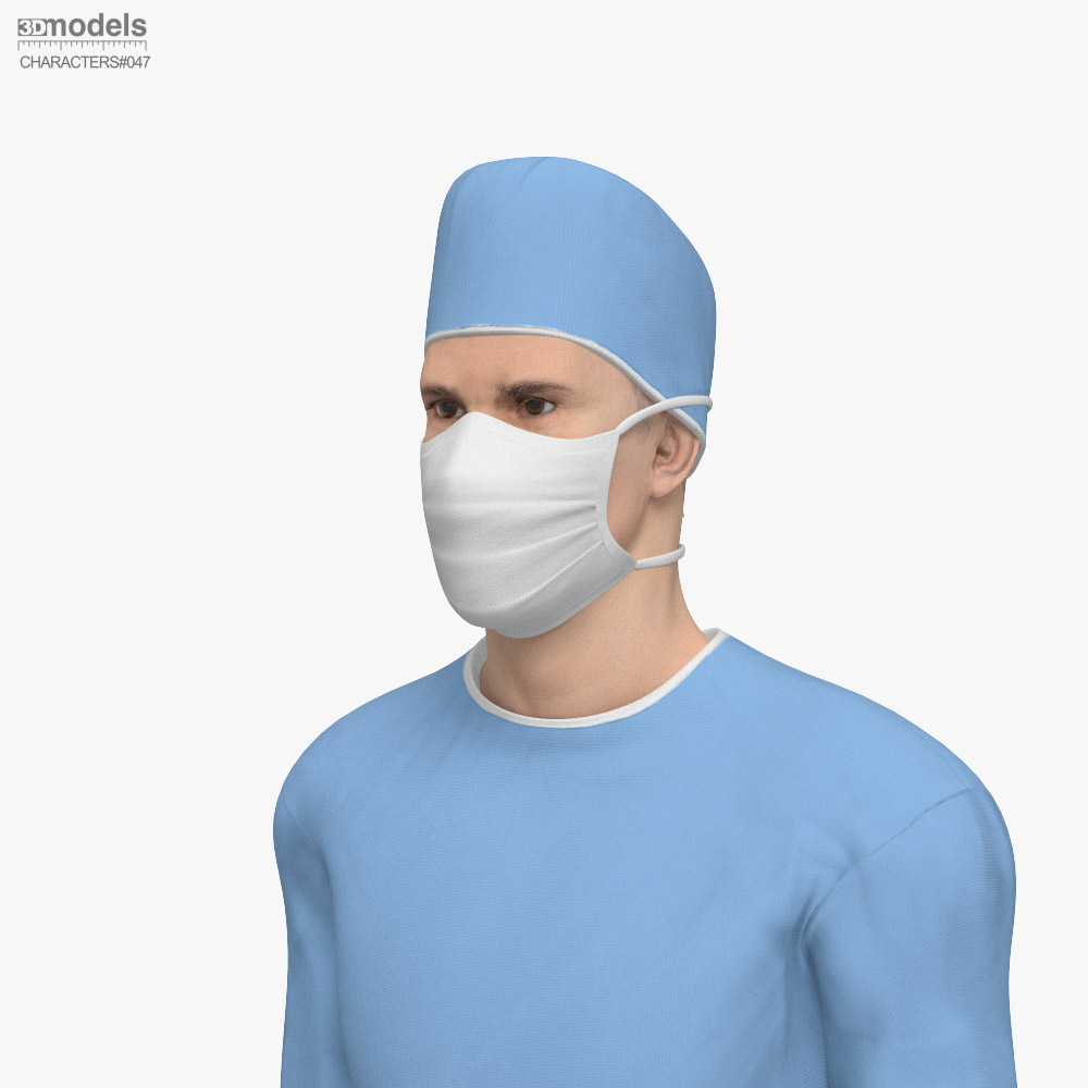 Surgeon 3D model - Download Character on 3DModels.org