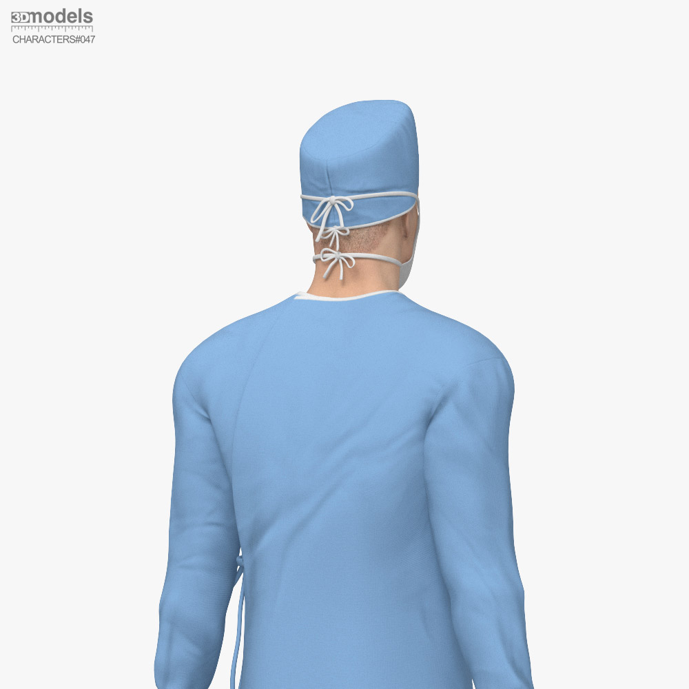 Surgeon 3D model - Download Character on 3DModels.org