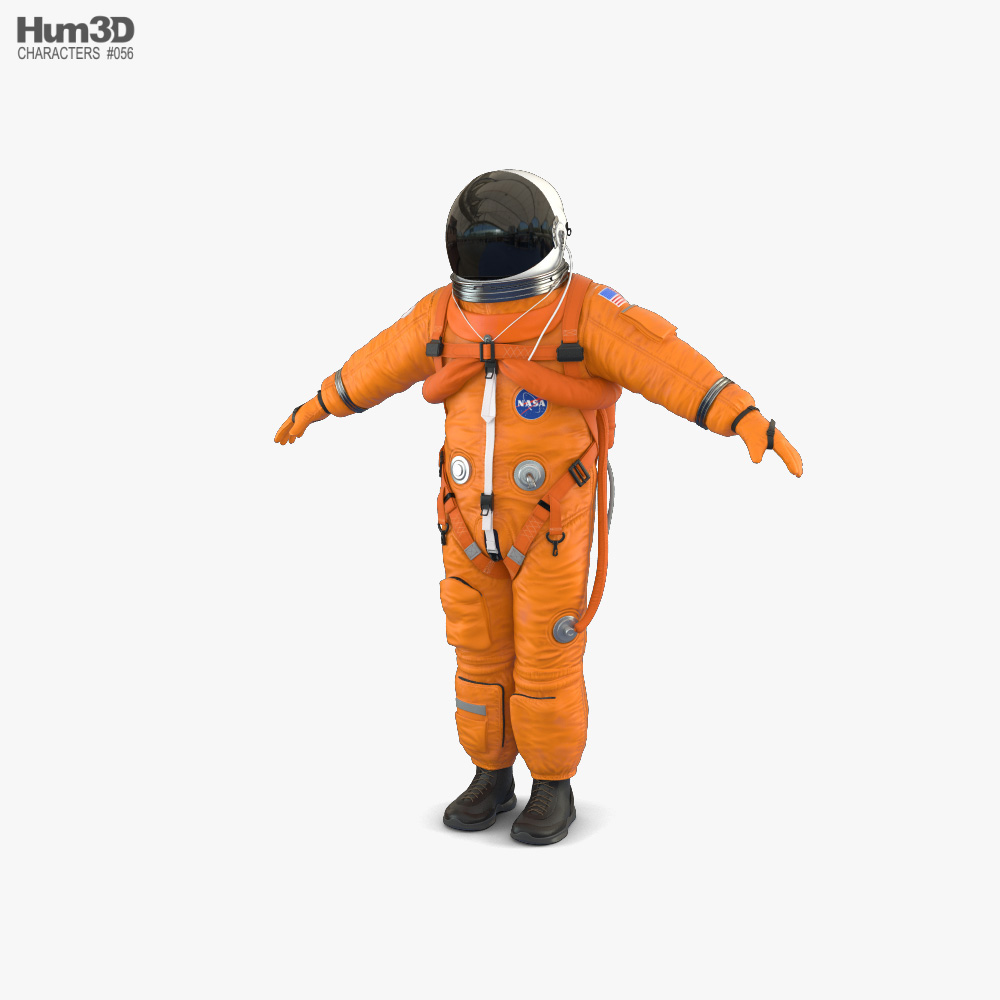 Traje espacial NASA ACES Modelo 3D - Descargar Character on 3DModels.org