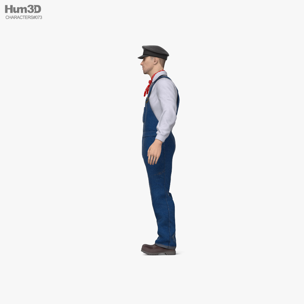 Conductor de trenes Modelo 3D - Descargar Character on 3DModels.org