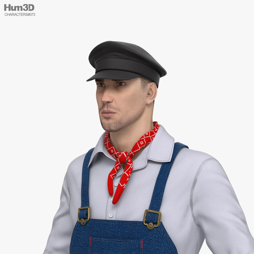 Conductor de trenes Modelo 3D - Descargar Character on 3DModels.org