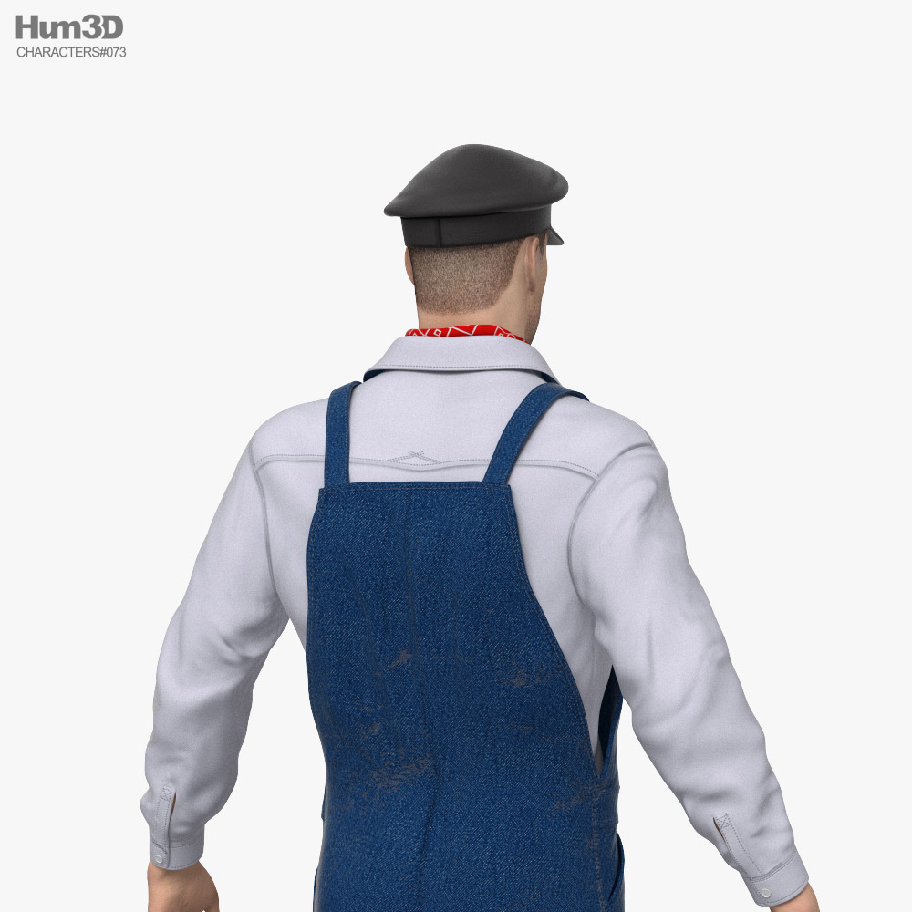 Conductor de trenes Modelo 3D - Descargar Character on 3DModels.org