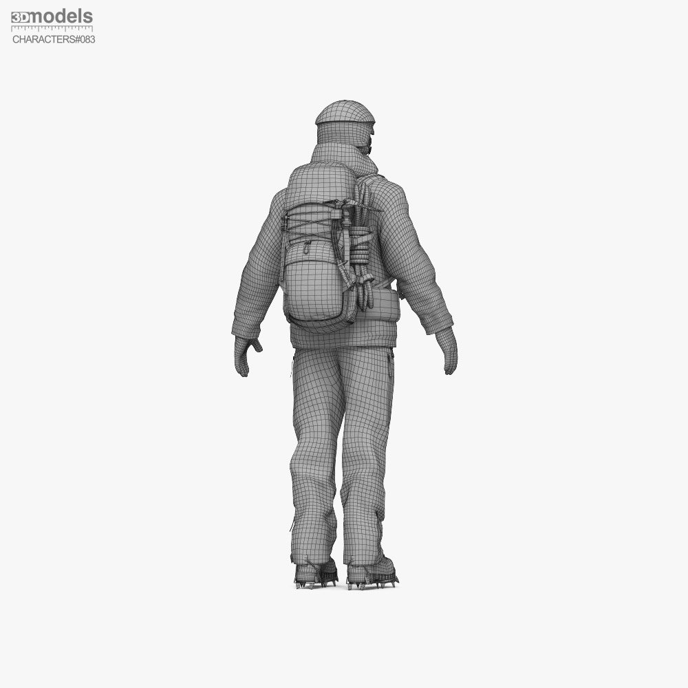 Climber 3D model - Download Character on 3DModels.org