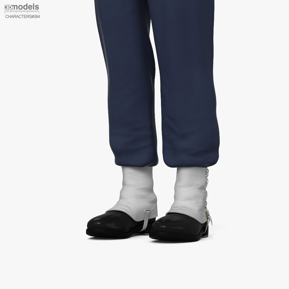 Navy French Soldier 3D model - Download Character on 3DModels.org